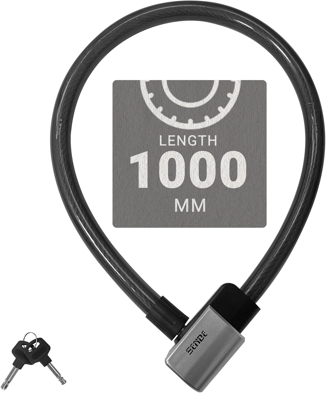 Amazon.com: Himiway Bike Cable Lock, Anti Theft Locks with 2 Keys ...