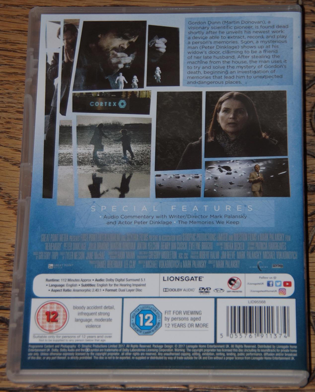 Rememory [DVD] [2017]: Amazon.co.uk: Peter Dinklage, Matt Ellis ...