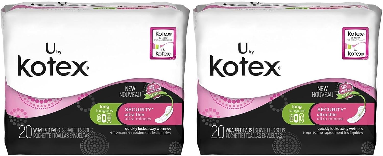 Amazon.com: b'Kotex Ultra Thin Long Maxi Pads' : Health & Household