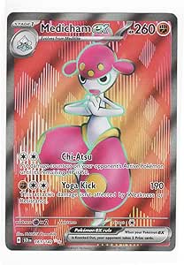 Amazon.com: Pokemon - Medicham ex 161/142 - Stellar Crown - Full Art ...