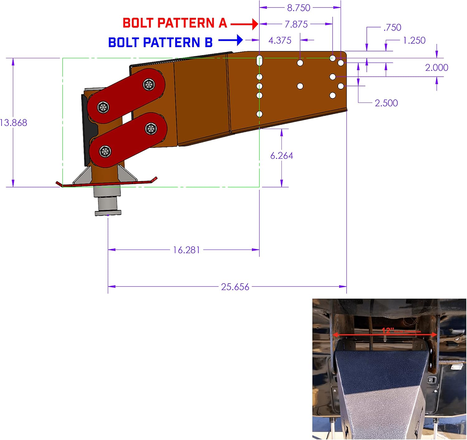 Buy GEN-Y Executive Torsion-Flex 5th Wheel King Pin / 2.5K - 5.5K Hitch ...