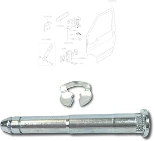 FRONT DOOR HINGE FIXING PIN + CIRCLIP : Amazon.co.uk: DIY & Tools