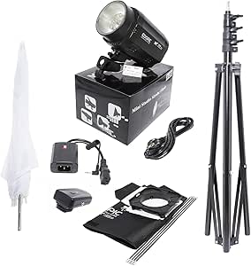 COOPIC X-250 Photo Studio Strobe Flash Light Kit Monolight Flash 250W 1 ...