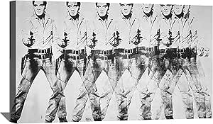 Amazon.com: BOHU ARTS Any Warhol Pop Art Eight Elvises Painting Wall ...