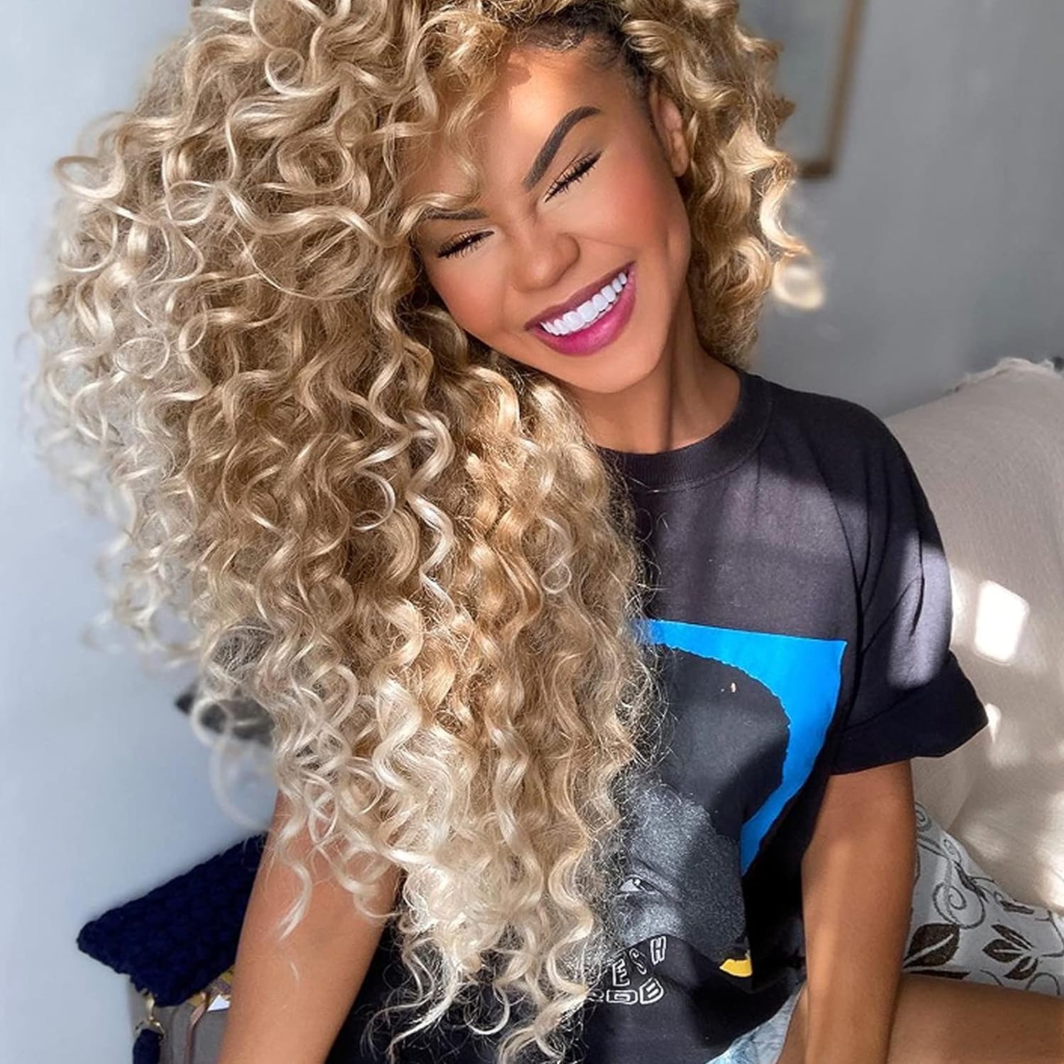 Mscat 8 Packs 18 Inch GoGo Curl Crochet Hair Short Curly Crochet Hair ...