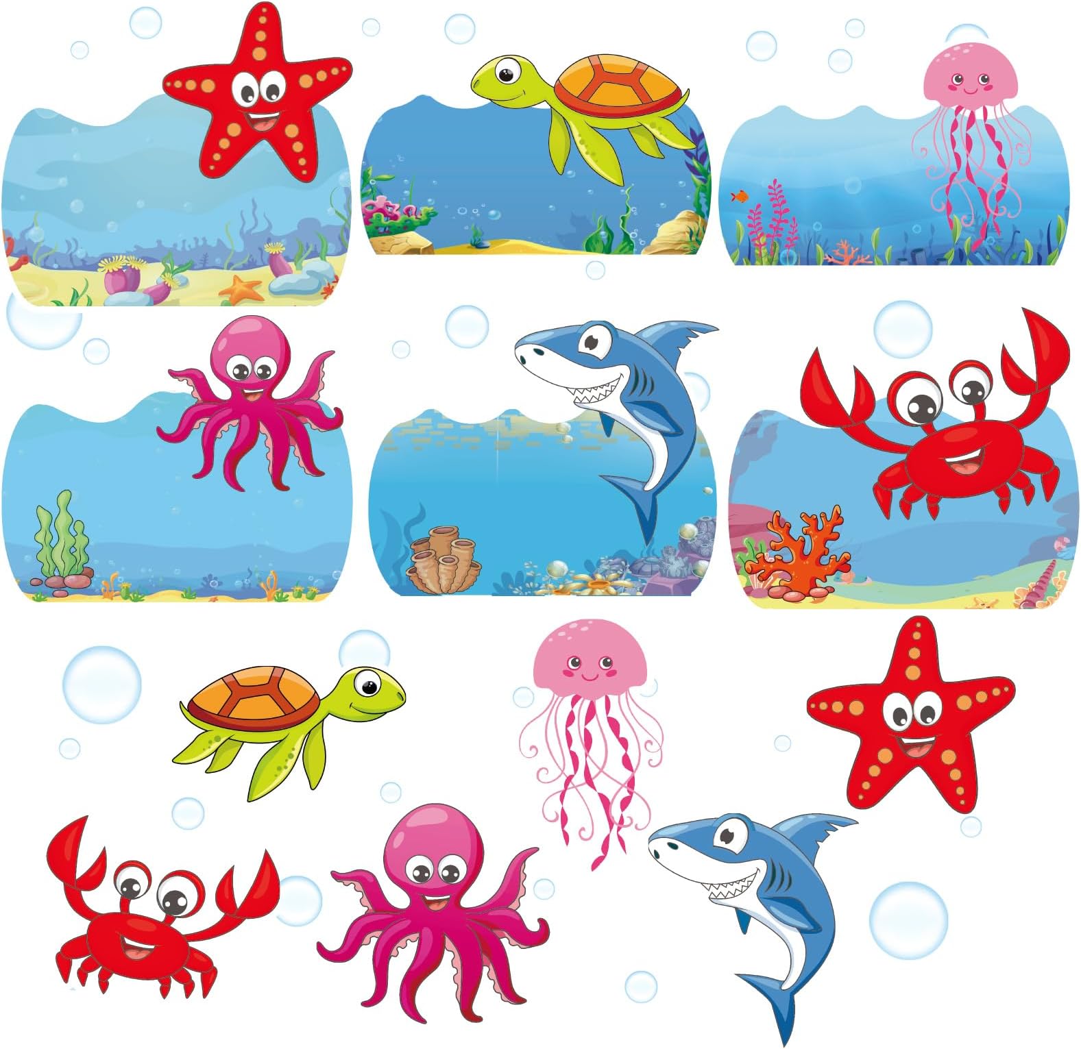 Amazon.com: Pasimy 60 Pcs Desk Name Tags and Stickers Classroom ...