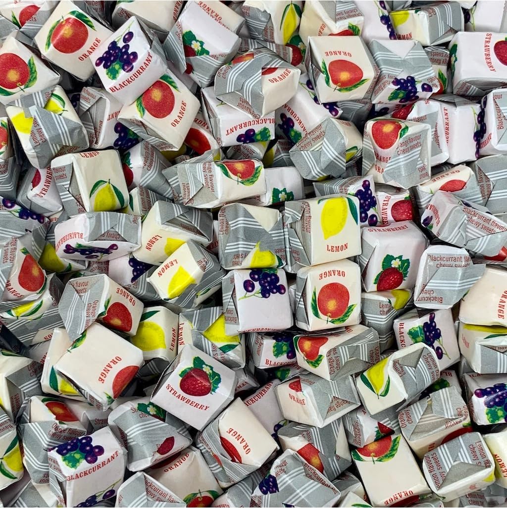 Fruit Caramels Sweets - 500 Gram Bulk Bag - 500g - Assorted Sweet Pick ...