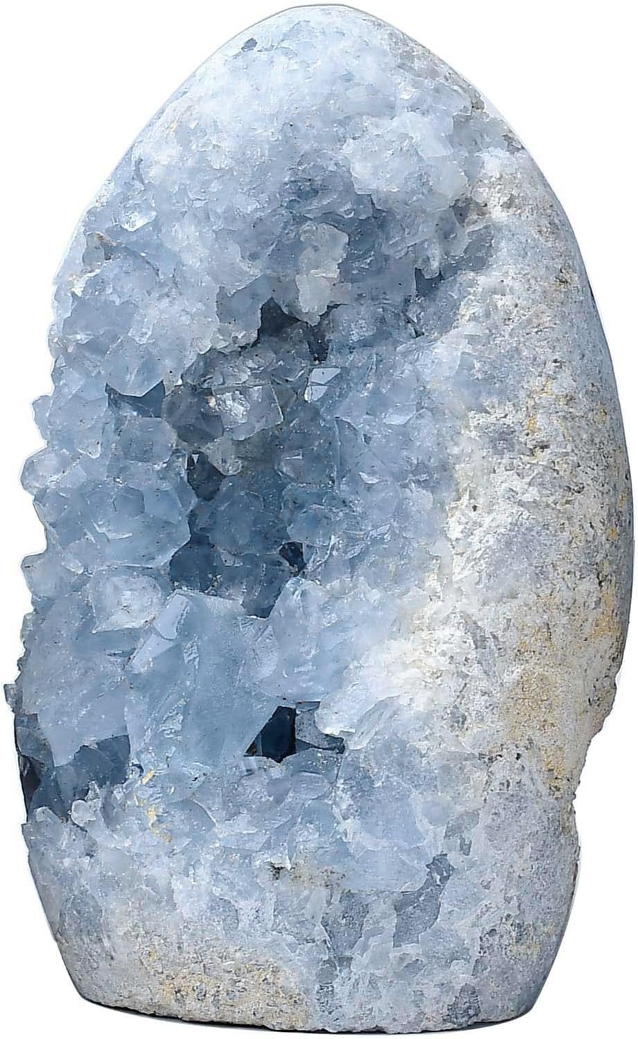 Amazon.com: FZBHRO Large Blue Celestite Cluster Geode Healing Crystal ...