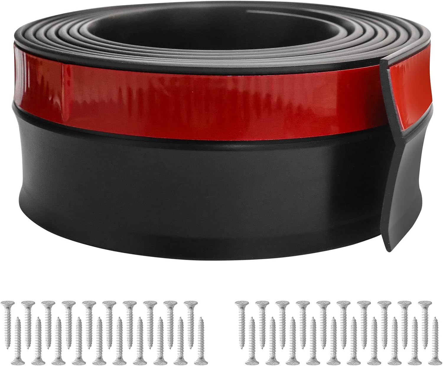 Greymond Garage Door Weather Stripping, 40FT Black Garage Door Side and ...