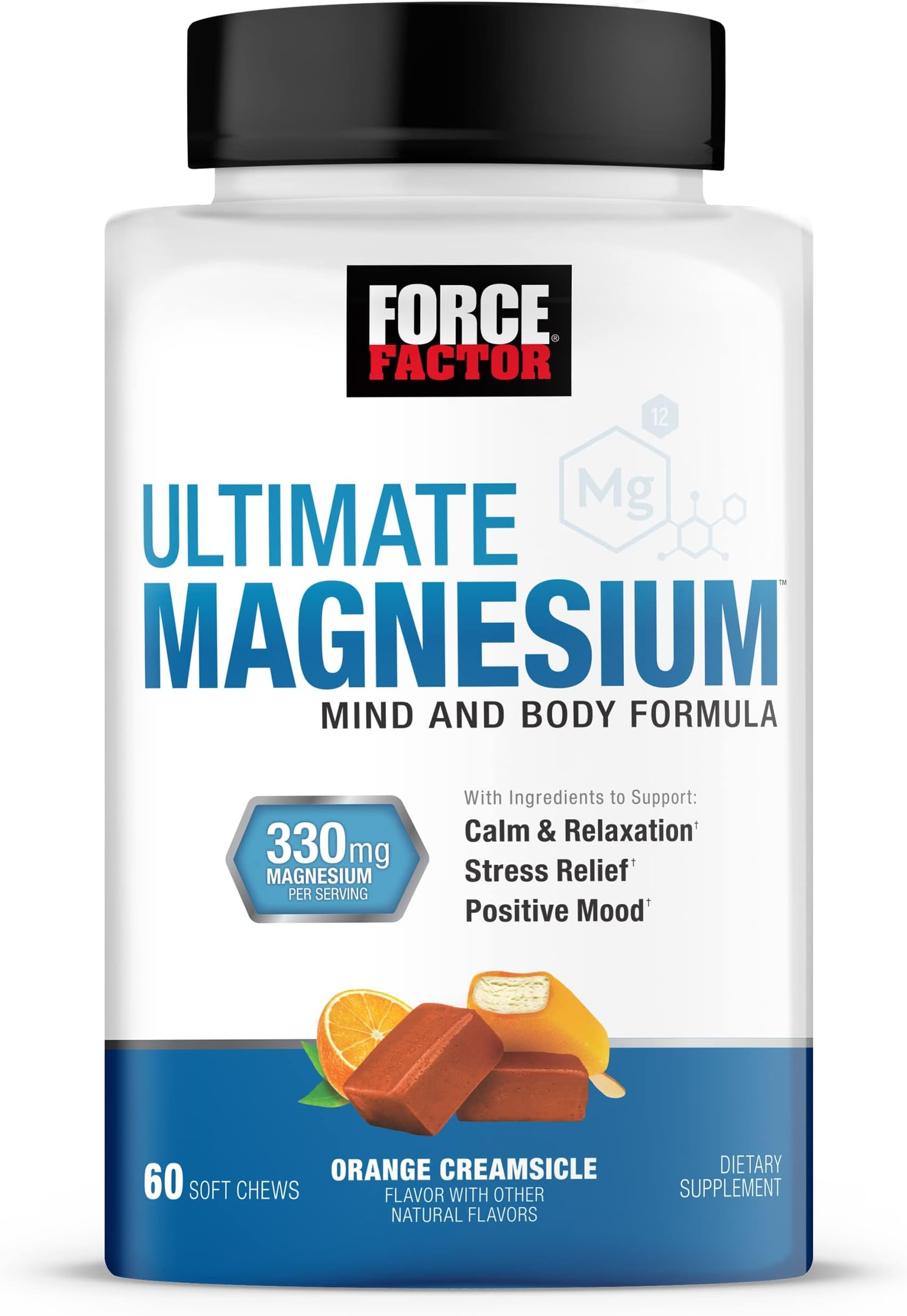 Amazon.com: Force Factor Magnesium Supplement 500mg 90 Capsules and L ...