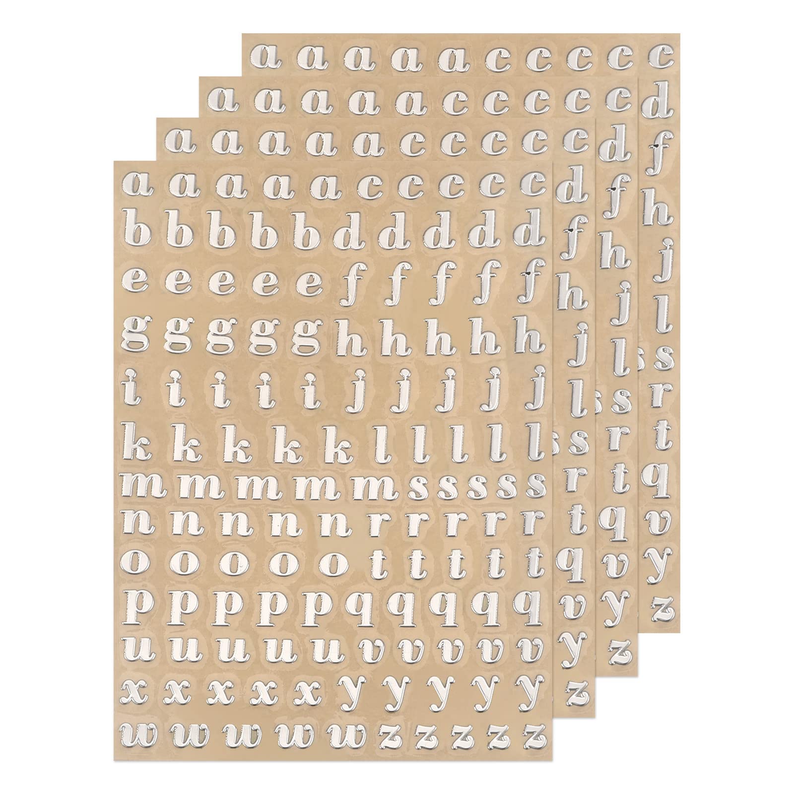 Amazon.com: MECCANIXITY 4 Sheets Letter Resin Stickers 3D Small A to Z ...