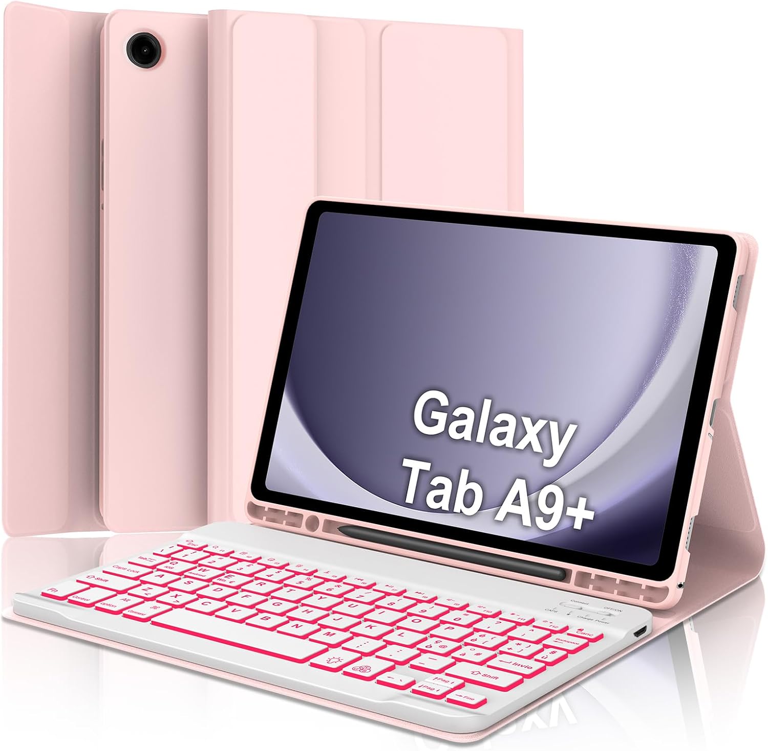 IVEOPPE Tastiera Samsung Galaxy Tab A9 Plus 11", Cover Tastiera ...
