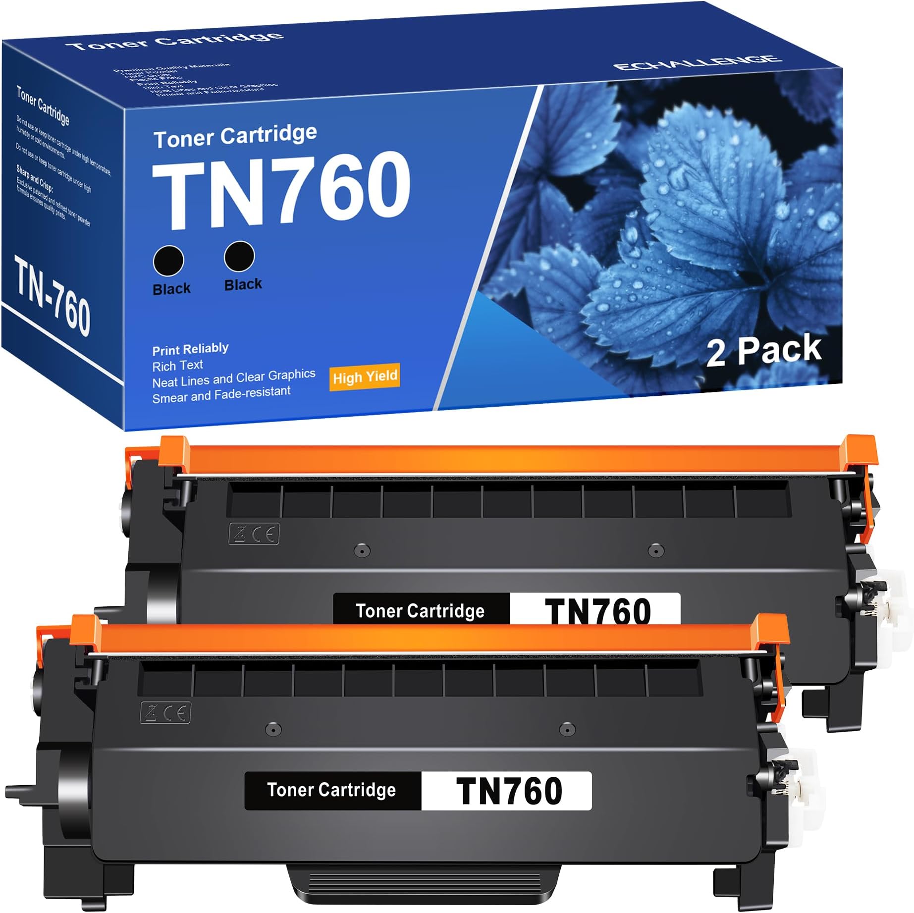 Amazon.com: TN760 Toner for Brother Printer 2 Pack Replacement for ...