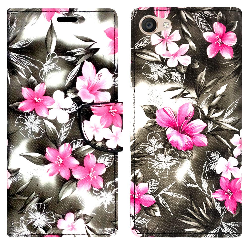 HANIRY FLIP Cover for Vivo 1610 flip Cover : Pink, Grey Flower Design ...