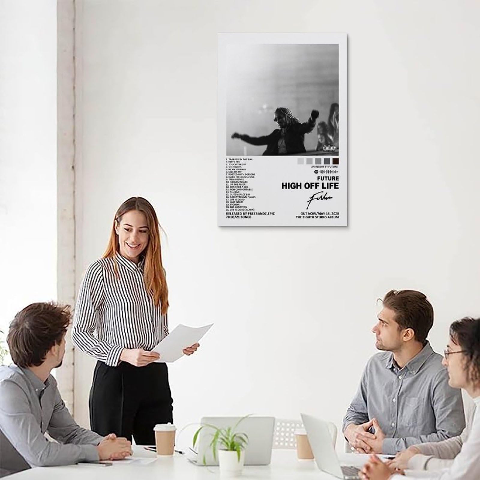 Snapklik.com : ShenMou Future Poster High Off Life Music Album Canvas ...