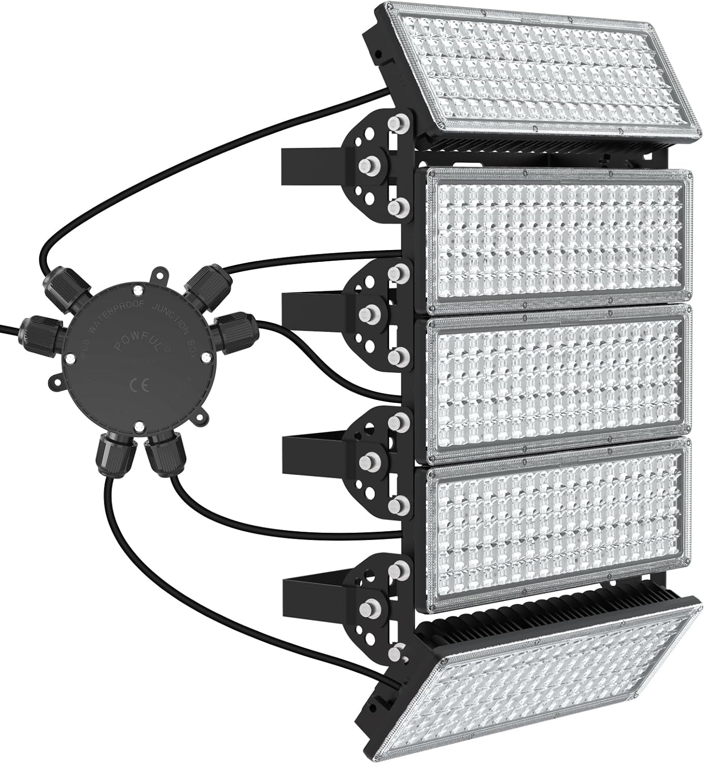 Kekeou 500W Stadium Lights Outdoor LED Flood Light 6500K 70000LM Super ...