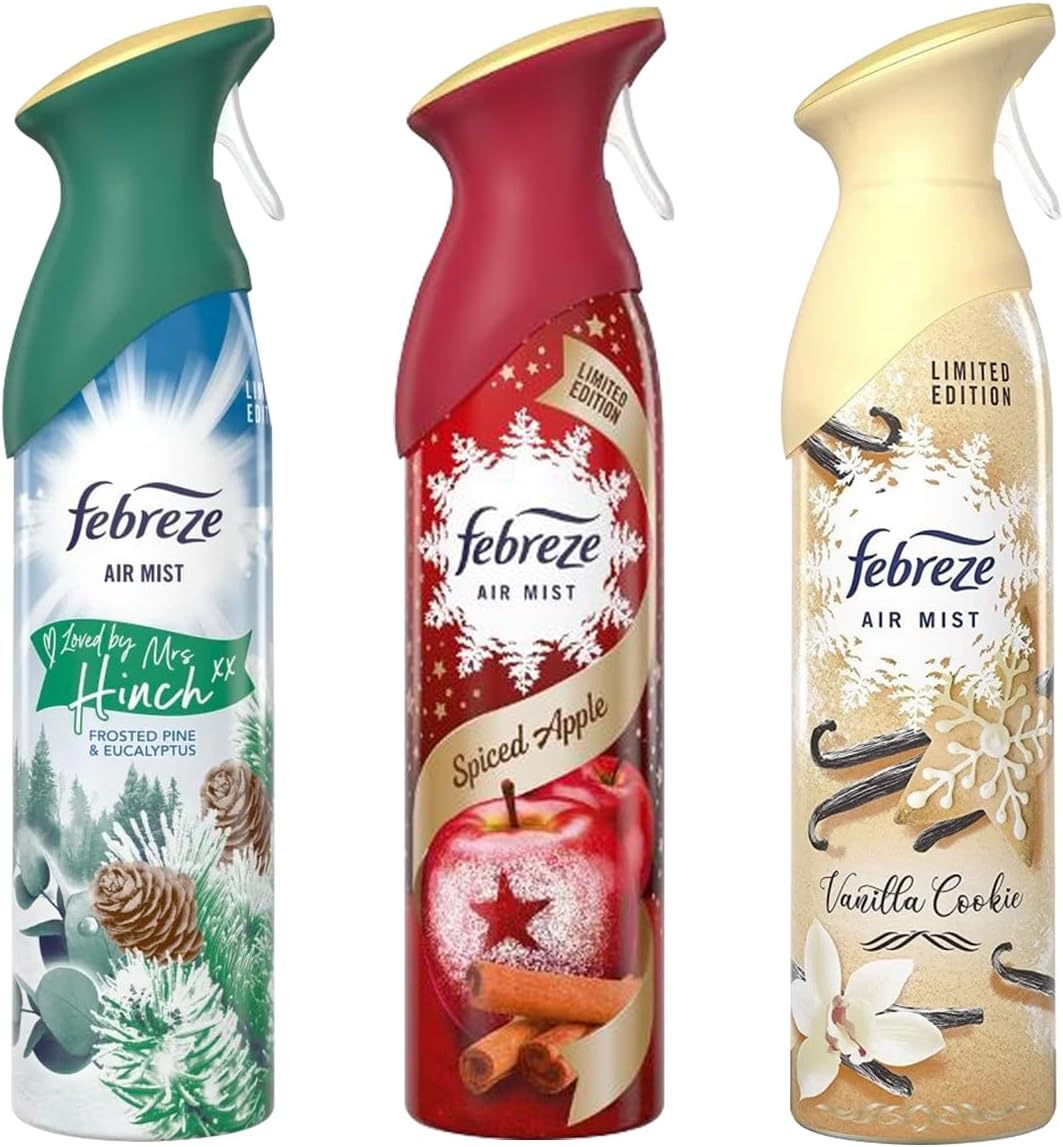 Amazon.com: Febreze Air Odor-Eliminating Air Freshener, Fresh-Spiced ...
