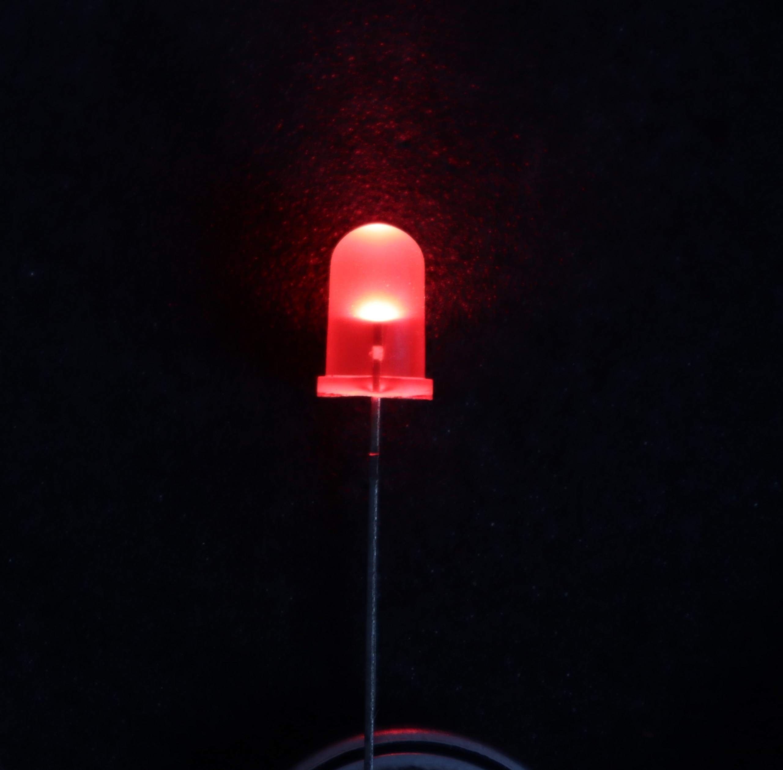 Electronic Spices Red LED 5mm, Light Emitting Diode (red in red) basic ...