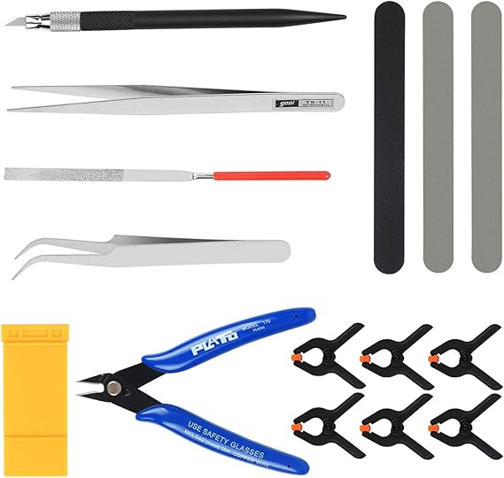 CHIFOOM 16pcs Modeler Tools Set,Gundam Professional Modeler Basic Tool ...