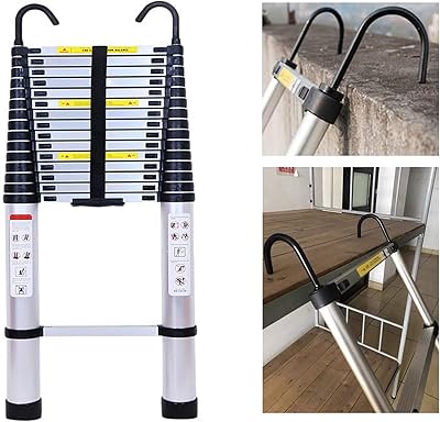 TECHTONGDA Telescoping Attic Loft Ladder Pull Down Attic Stairs 12 ...