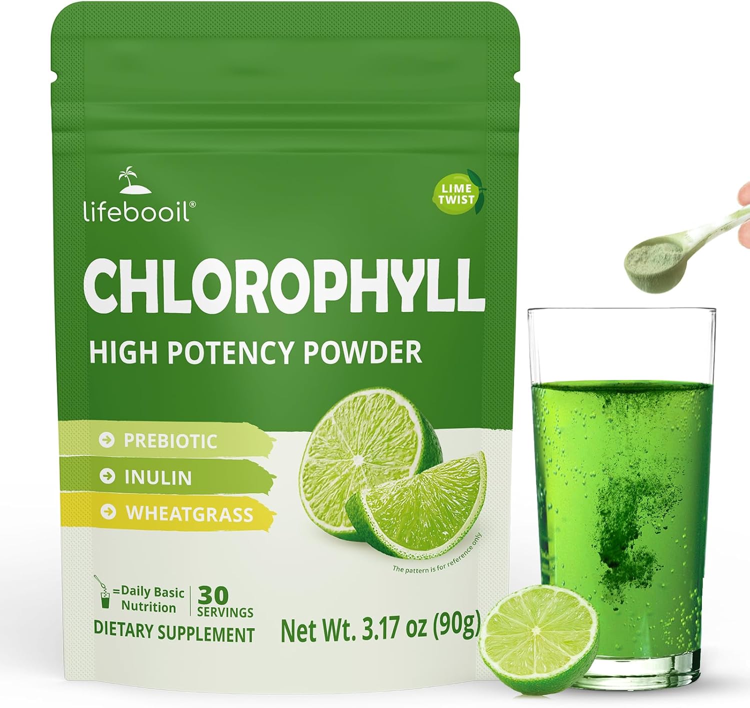 Amazon.com: Chlorophyll Super Drink Mix with Inulin & Wheatgrass ...