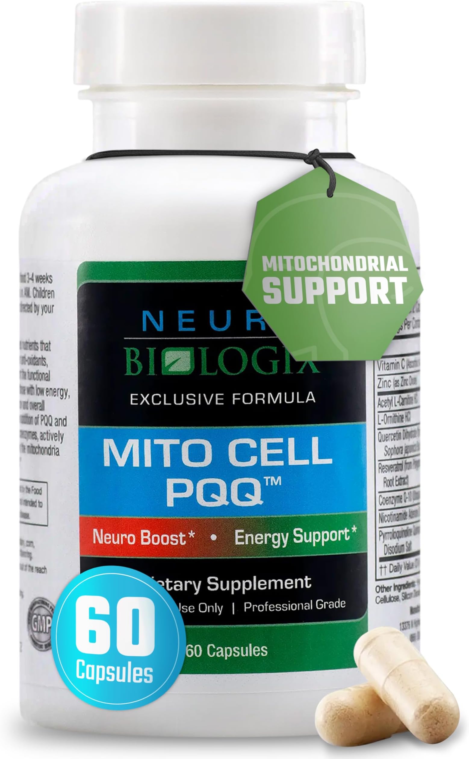 Amazon.com: Mito Cell PQQ Supplement for Optimal Mitochondrial Support ...