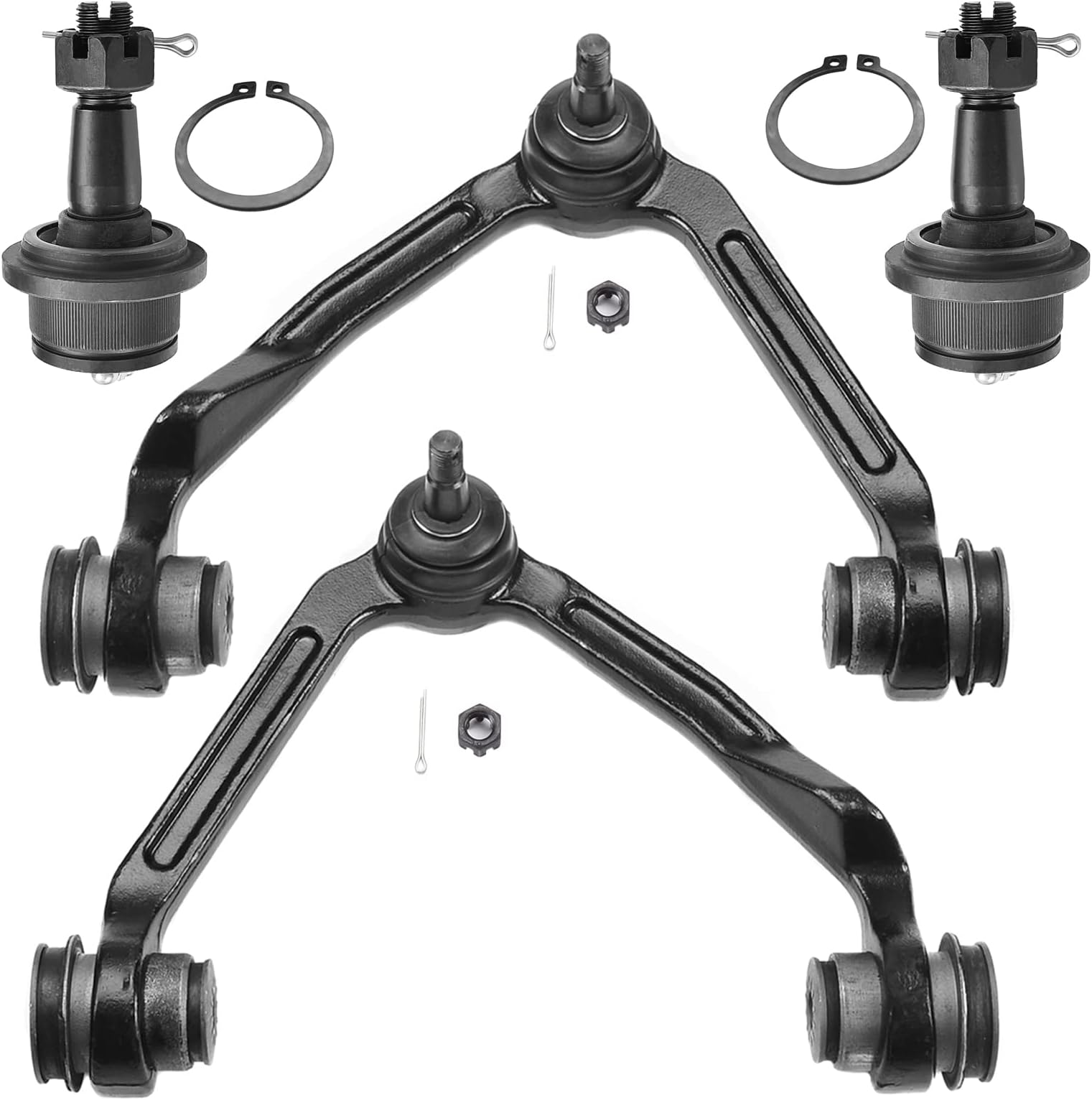Amazon.com: ASTARPRO 2WD 4pcs Front Upper Control Arm + Lower Ball ...