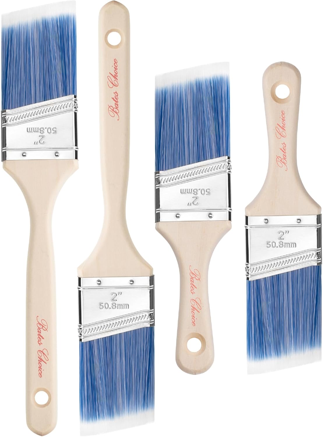 Amazon.com: Bates- Angle Paint Brushes for Walls and Trim, 2-Inch, 4 ...