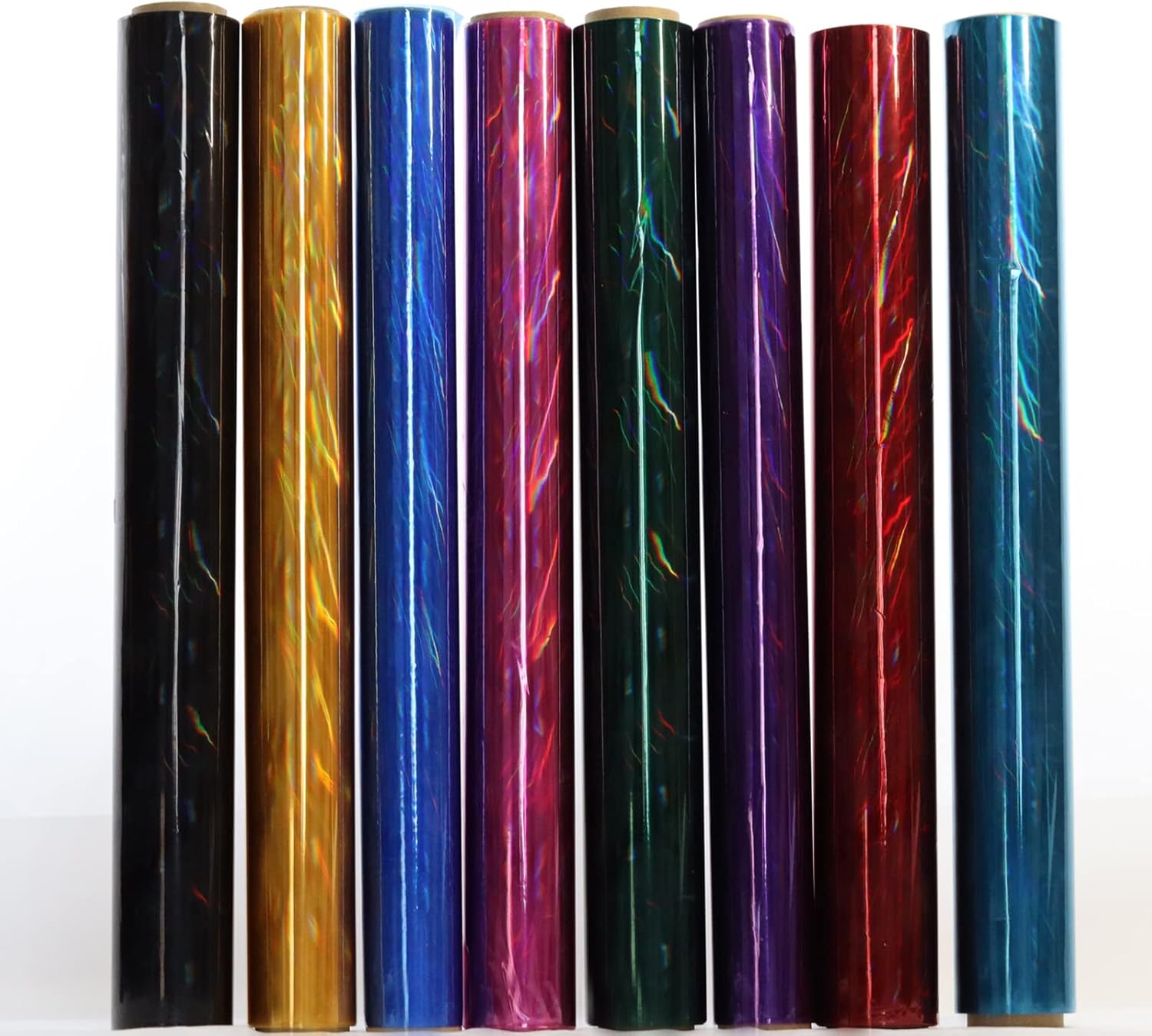 CMFYHM Rollo de celofán azul iridiscente I de 34 pulgadas de ancho x 100 pies de largo ...