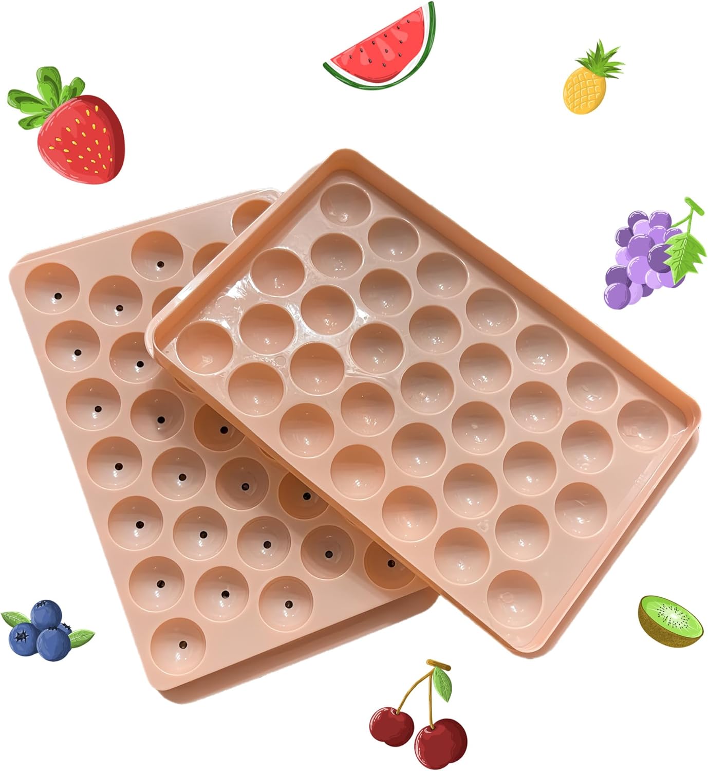 Amazon.com: Round Ice Ball Trays, BPA Free, for Ice, Candy, Jelly ...