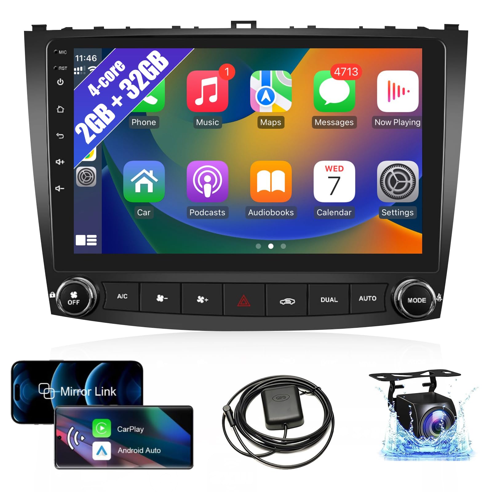 Amazon.com: Leadfan Car Stereo Radio for Lexus IS250 IS300 IS350 2006 ...