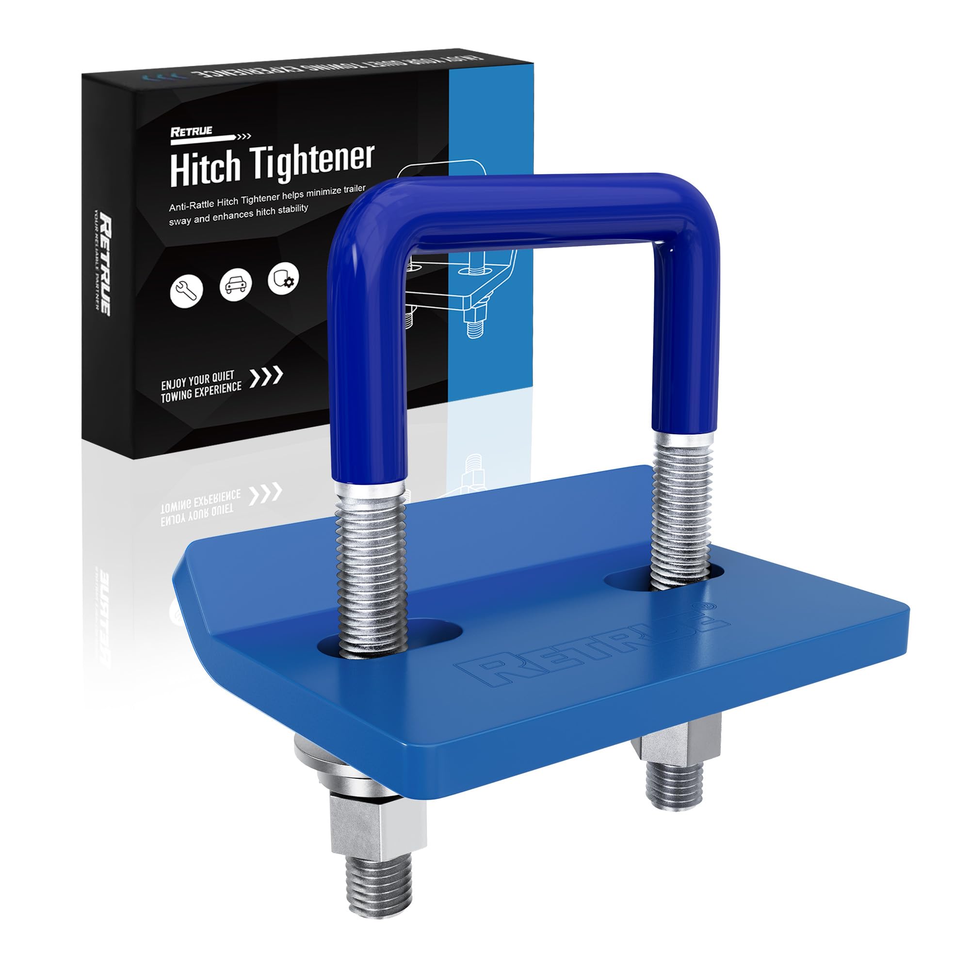 Snapklik.com : Anti Rattle Hitch Tightener 1.25"-2", Rubber Coated ...