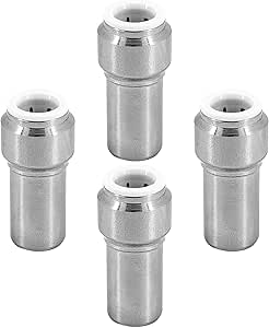 SPARES2GO Radiator Valve 15mm x 10mm Pushfit Chrome Speed Fit Reducing ...