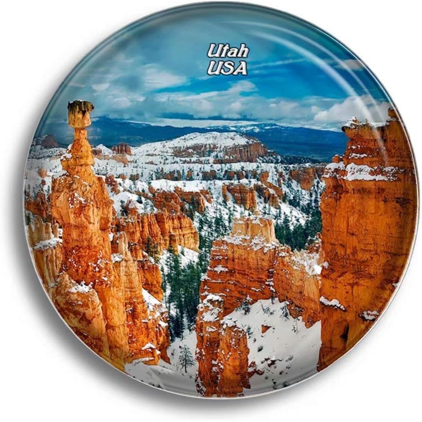 Amazon.com: Fridge Magnet America USA Bryce Canyon Utah Glass Magnets ...