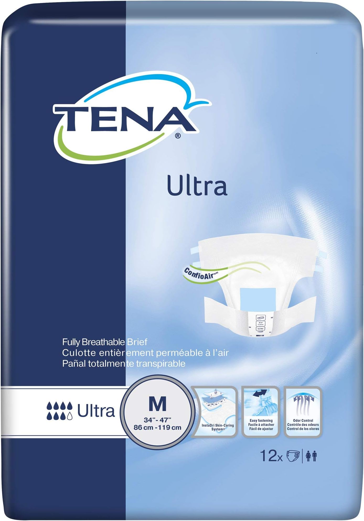 Amazon.com: TENA Ultra Breathable Briefs, Incontinence, Disposable ...