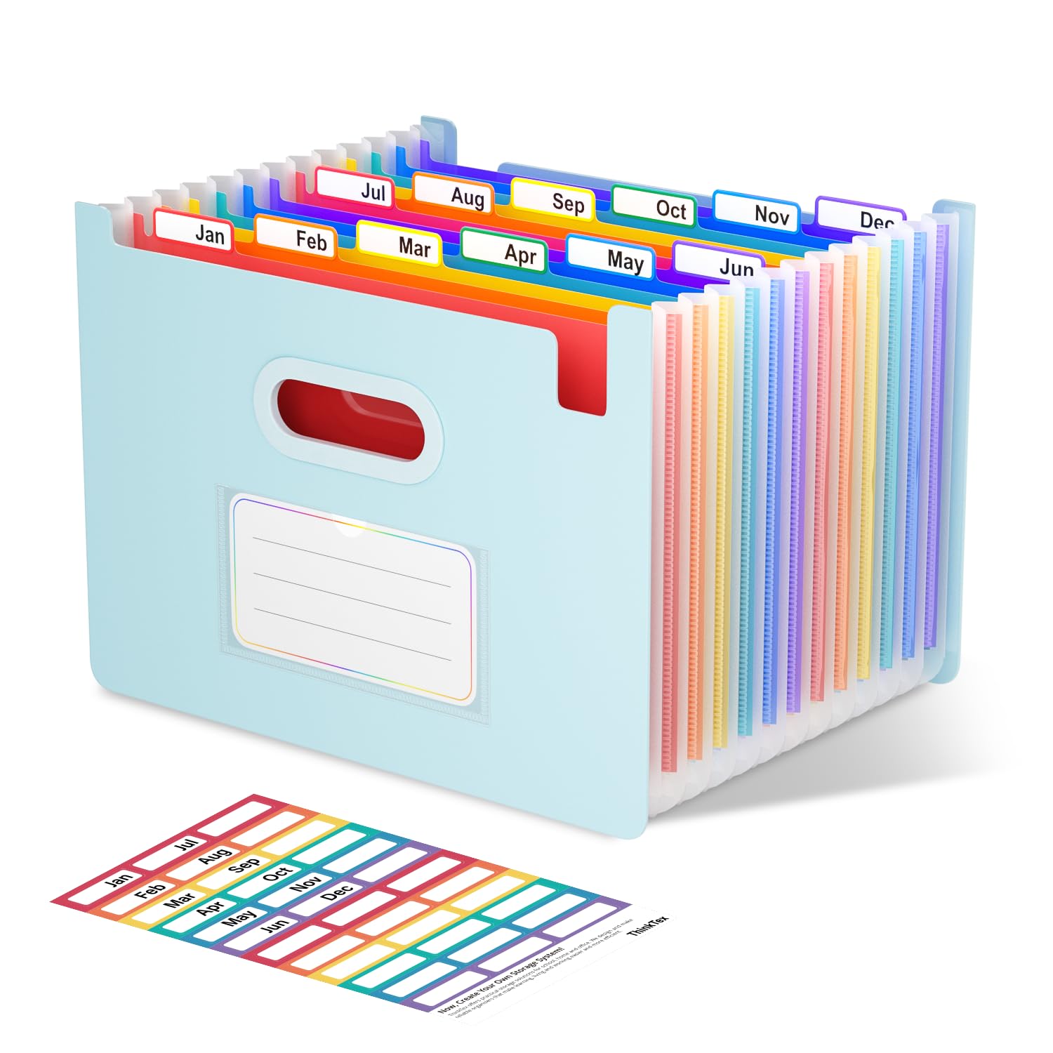 Snapklik.com : ThinkTex Accordion File Organizer, 12 - Pocket Expanding ...