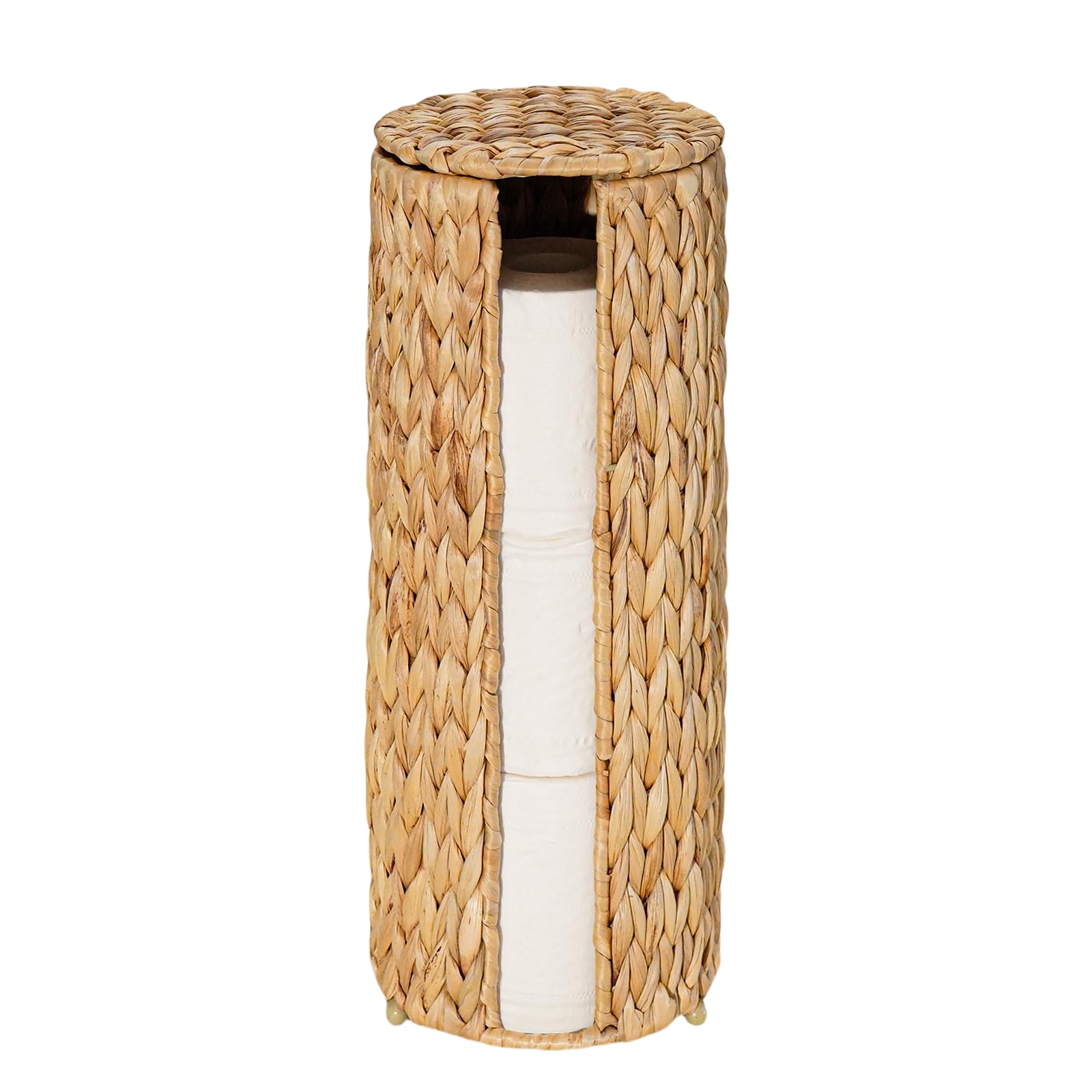 Amazon.com: PINXIURY Water Hyacinth Paper Roll Holder, Wicker Toilet ...