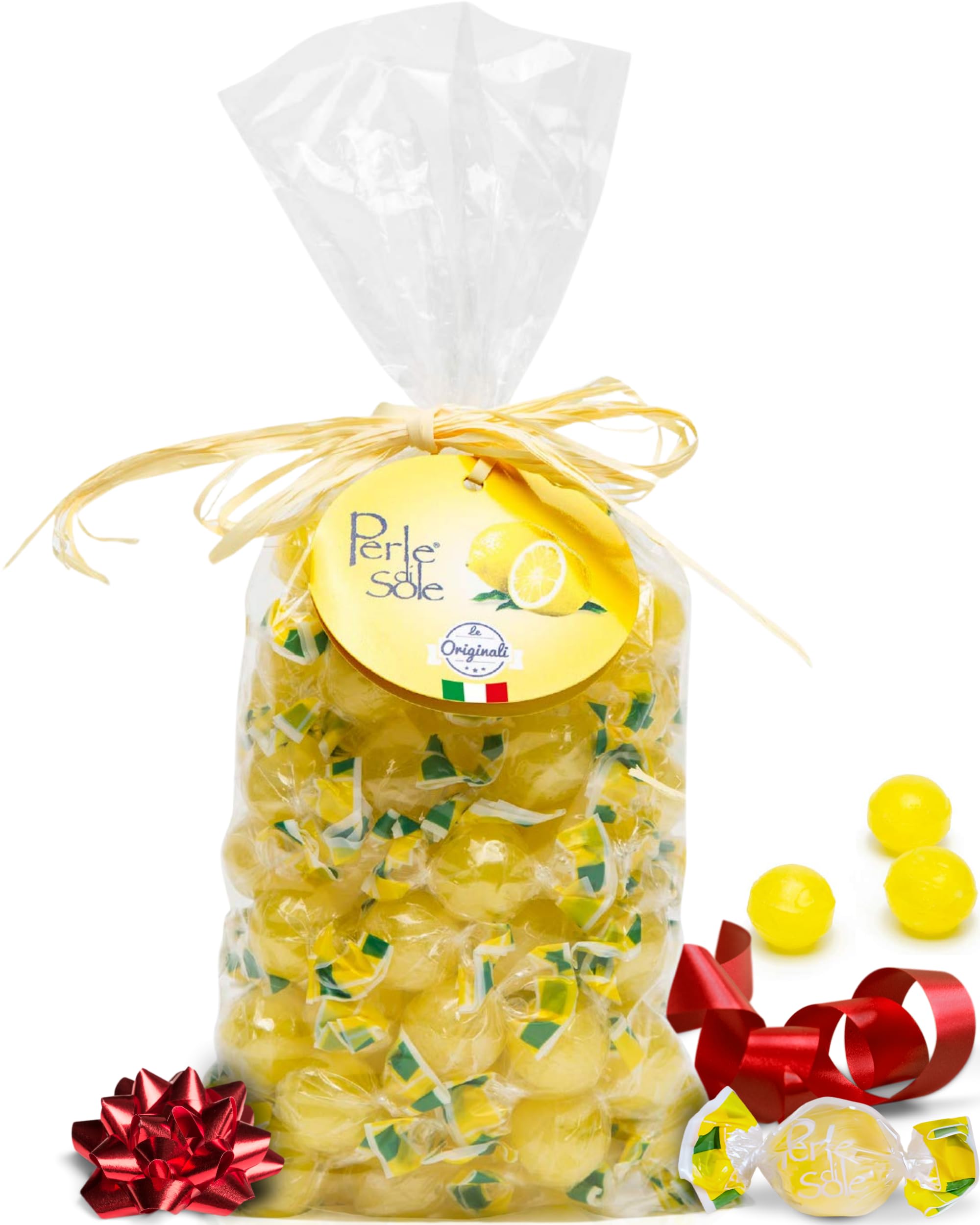 Amazon.com : Perle di Sole Italian Lemon Candy Drops - Lemon Hard Candy ...