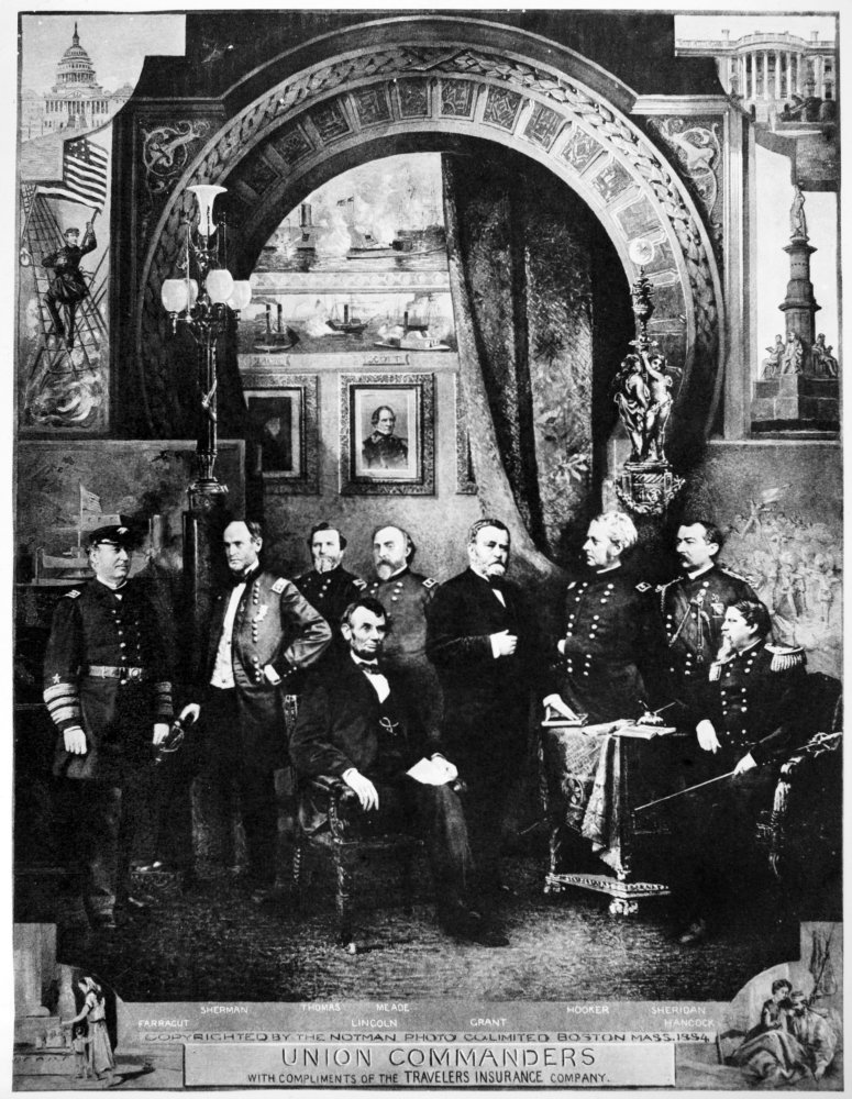 Buy Union Commanders C1863 Nportrait Of The Commanders Of The Union ...