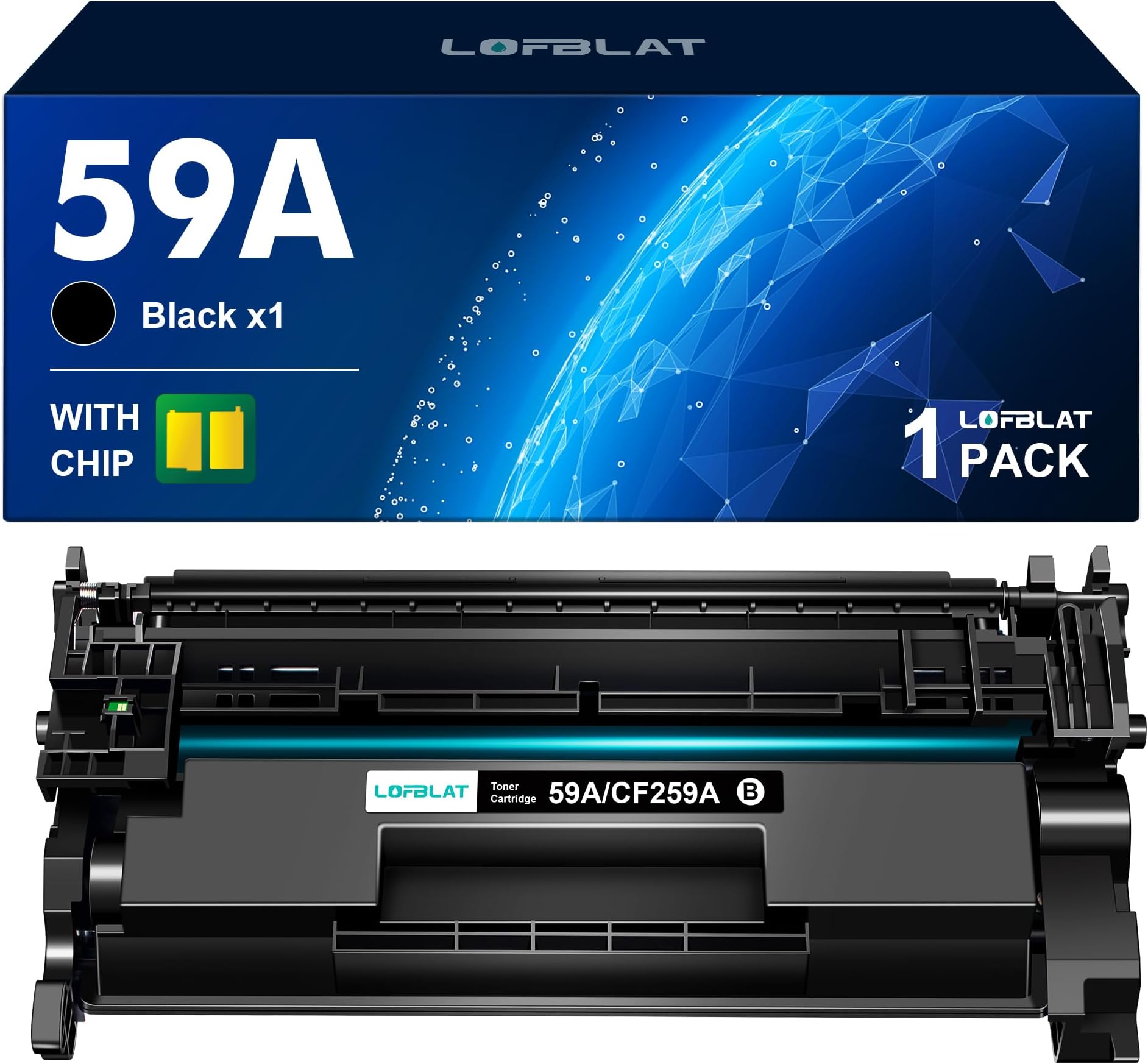HP CF259A 59A Original LaserJet Toner Cartridge, Black, Single Pack ...