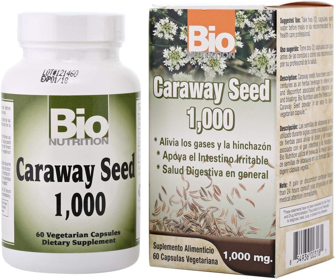 Amazon.com: Bio Nutrition Caraway Seed 1 000 mg - 1000 mg - 60 ...
