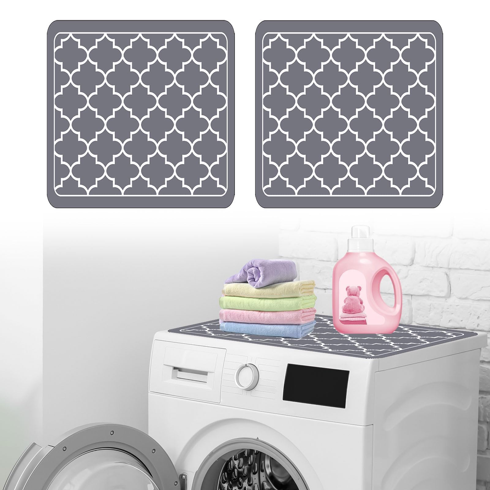 Amazon.com: 2 PCS Washer and Dryer Covers for the Top, 27'' X 27 ...
