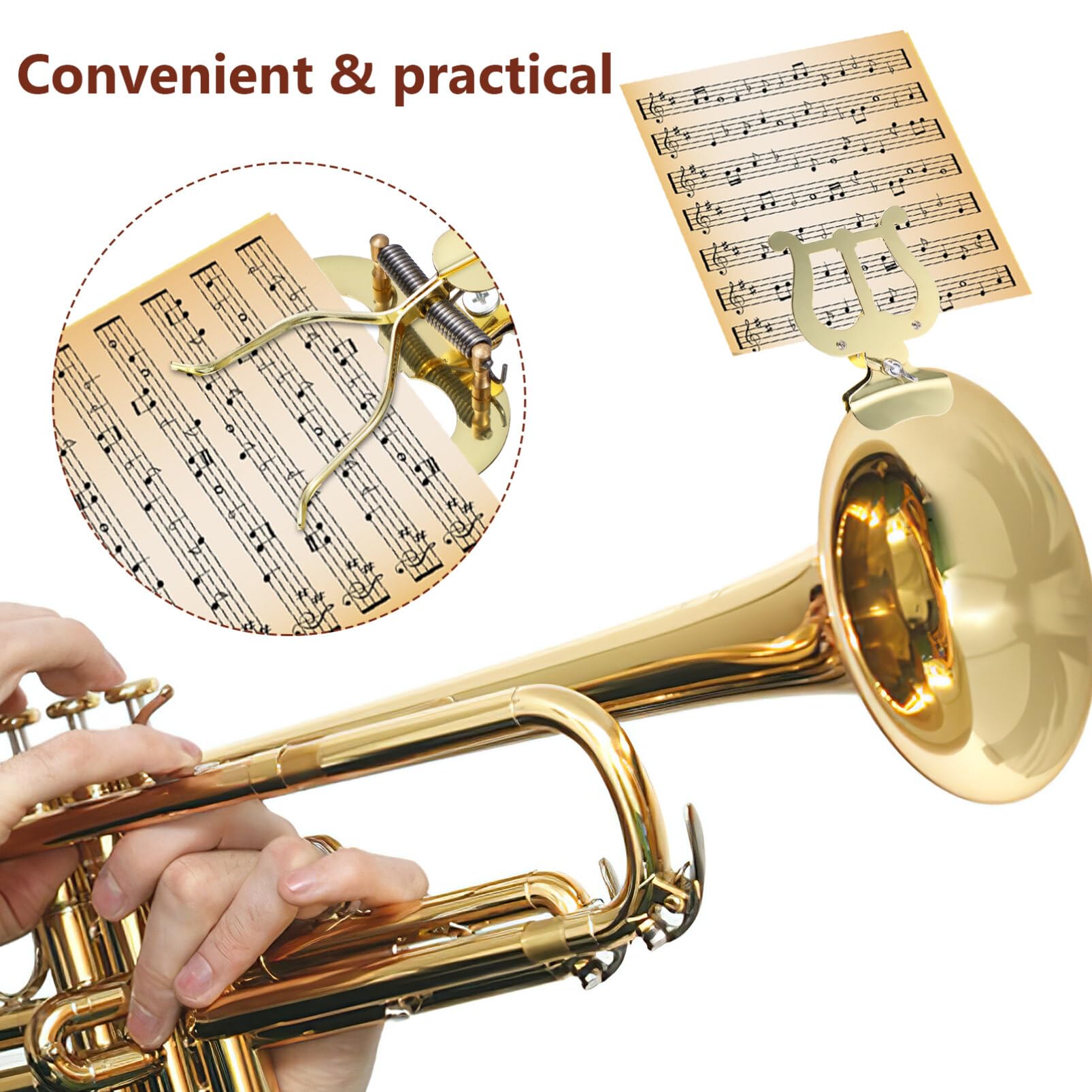 Snapklik.com : Trumpet Marching Lyre Clamp-on, Music Clip, Trombone ...