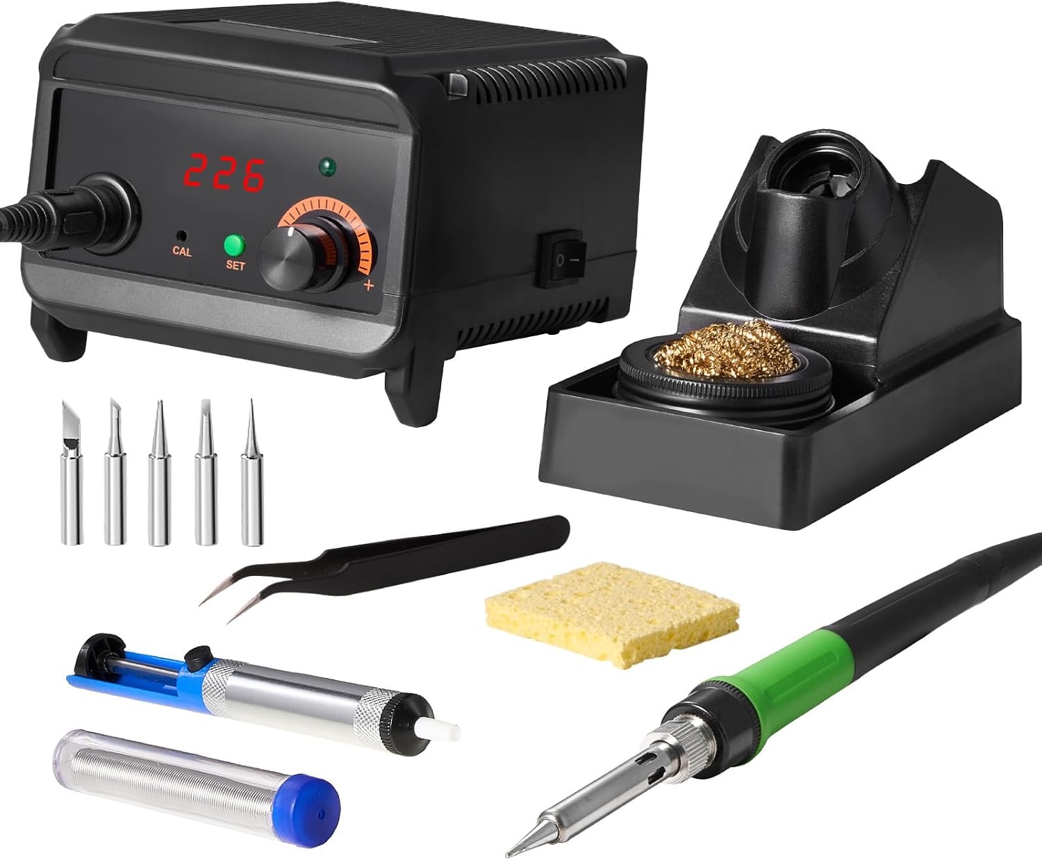 Happybuy Soldering Iron Station, 75W Digital Display Soldering Station ...