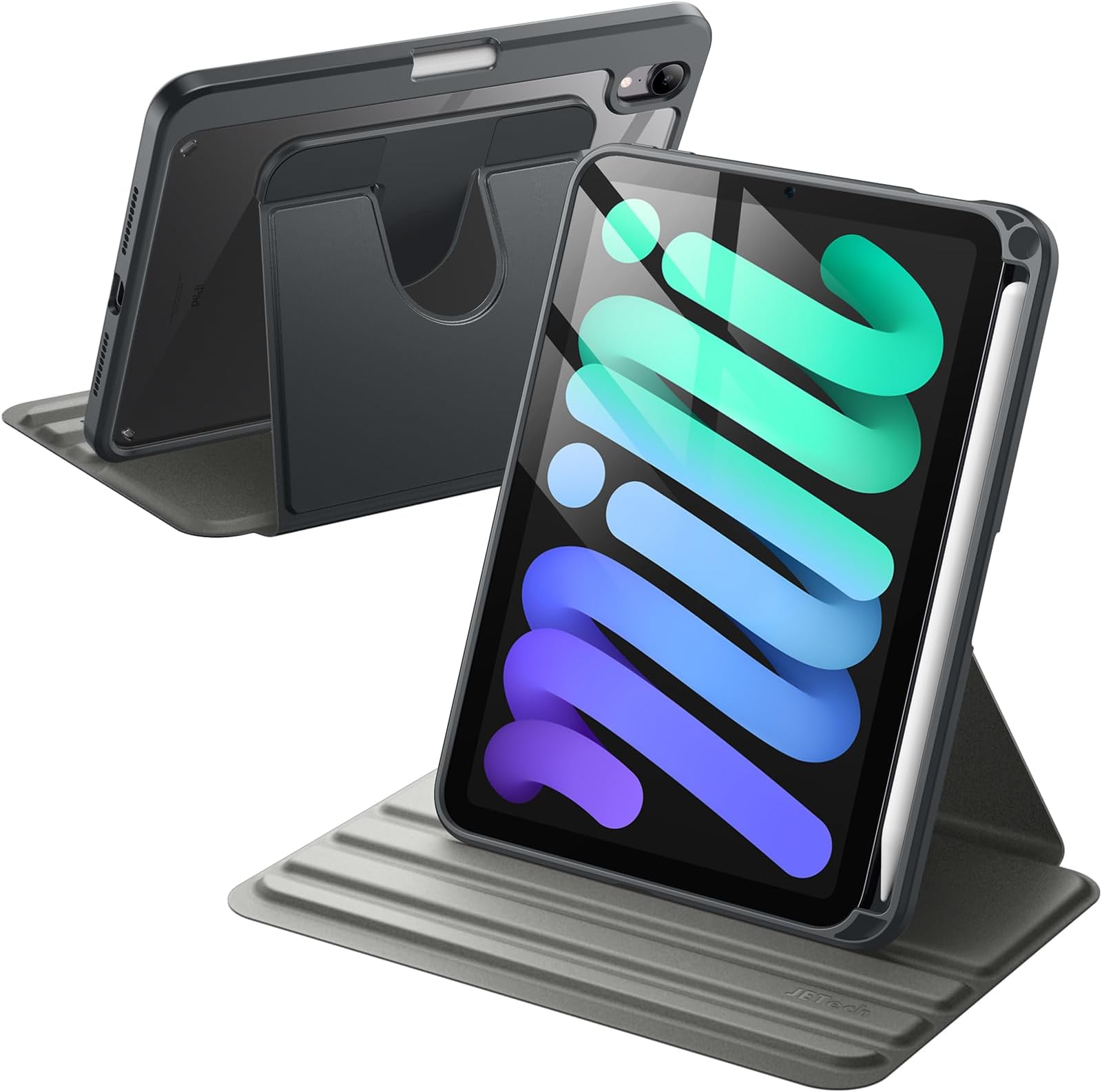 JETech Rotating Case for iPad mini (A17 Pro, 2024 Model, 7th Generation ...