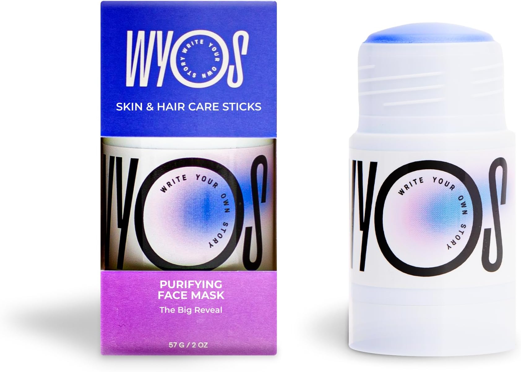 Amazon.com : WYOS Purifying Clay Face Mask Stick- Deep Cleans I Removes ...