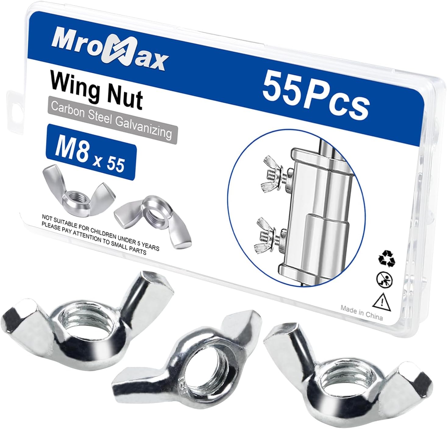 Amazon.com: Hard-to-Find Fastener 014973237950 Cold Forged Wing Nuts, 7 ...