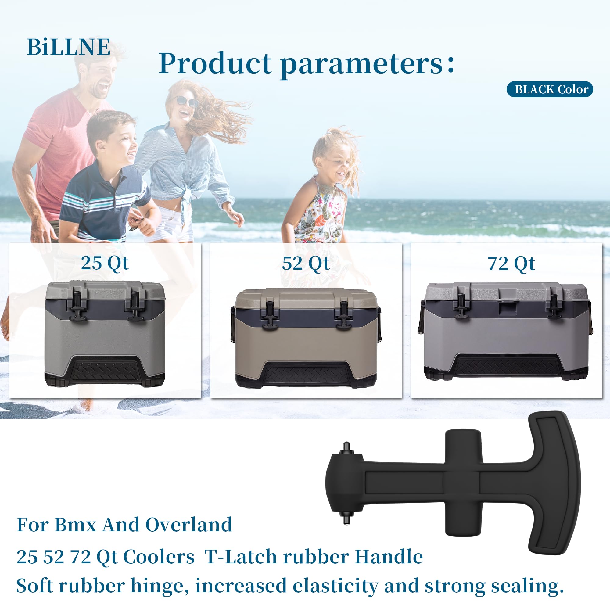 Snapklik.com : BiLLNE Cooler T-Latch Handle Replacement Kit For BMX And ...