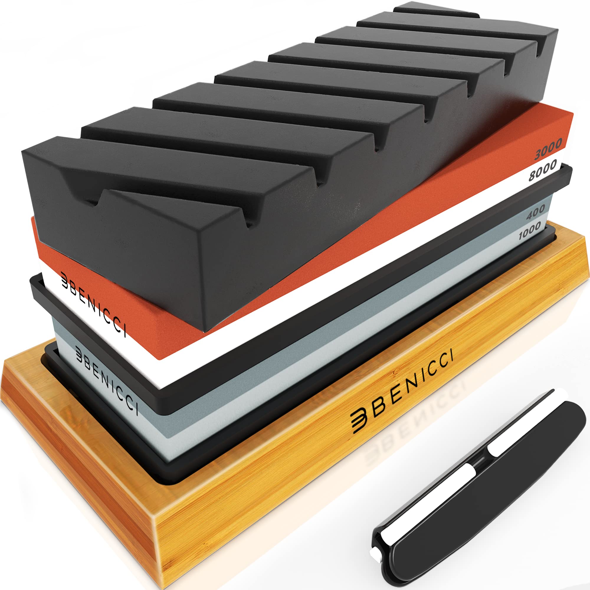 Buy Professional Sharpening Whetstone Kit 400/1000 and 3000/8000 Grit ...