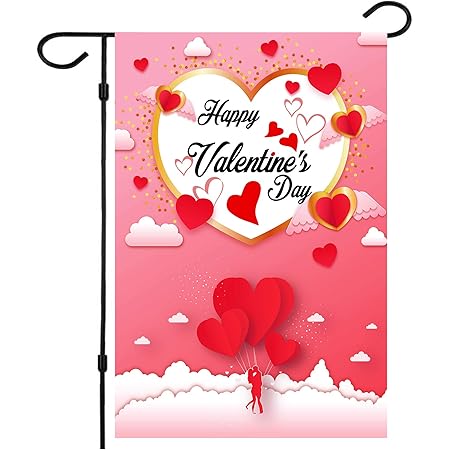 Amazon.com : Valentine Flag, Double Sided Valentine's Day Flag Love ...